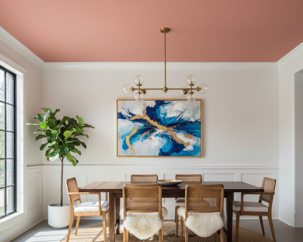Peinture plafond rouge clair – Peinture Algo