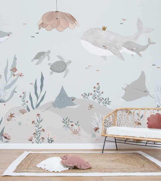 OCEAN FIELD - Papier peint panoramique - Fonds marins – Peinture Algo